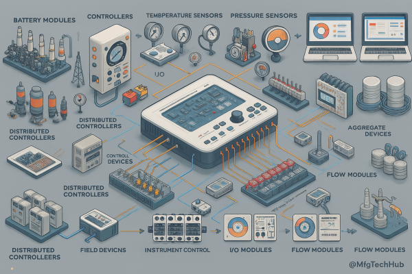 Dcs Components Roles Of Controllers I O Modules In Distributed